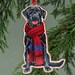 Black Lab Christmas Ornament, Watercolor Dog Art, Labrador Retriever ...
