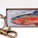 Rainbow Trout, Keychain, Watercolor Trout, Trout Art, Fishing Art, Fly ...