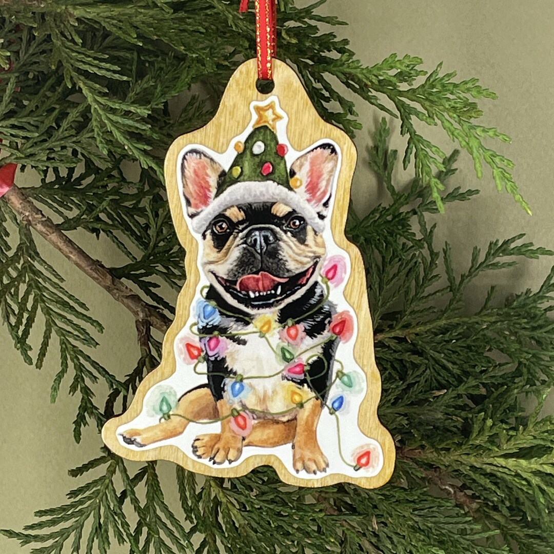 Frenchie Ornament,french Bulldog, Christmas,ornament, Black and Tan ...