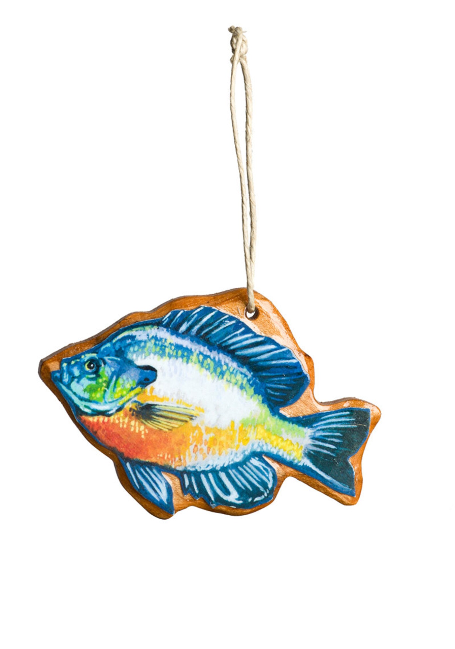 Bluegill, Wood, Christmas, Tree Ornament, Handmade, Watercolor, Fish ...