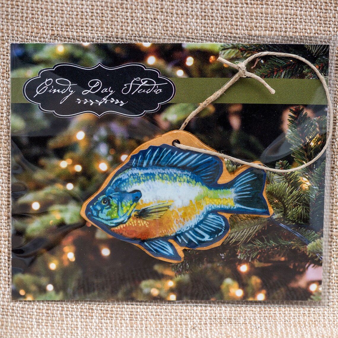 Bluegill Wood Christmas Tree Ornament Handmade | Etsy