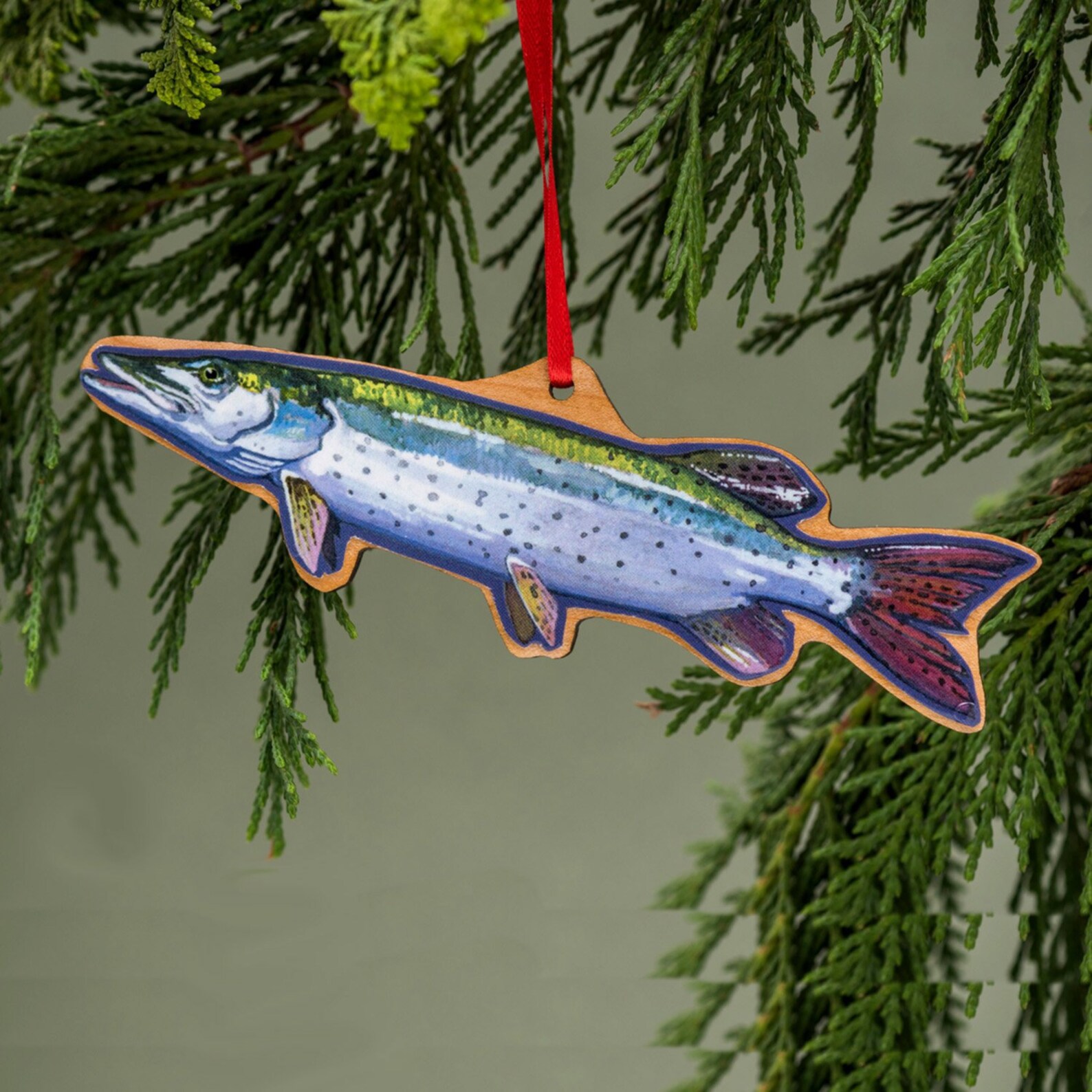 Muskellunge Musky Wood Christmas Tree Ornament Handmade - Etsy