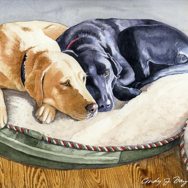 Yellow Lab Painting - Etsy