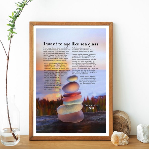I Want to Age Like Seaglass - Etsy