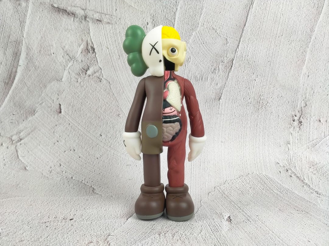 KAWS Sit Statue 3D KAWS Statue Desk & Home Accent - Etsy