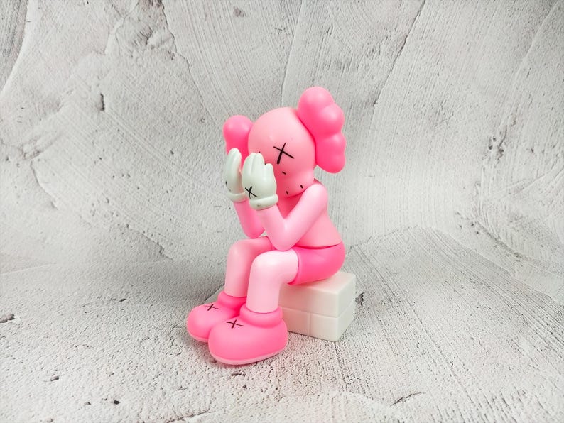 KAWS Sit Statue 3D KAWS Statue-modern Art Decor Desk & Home Accent - Etsy