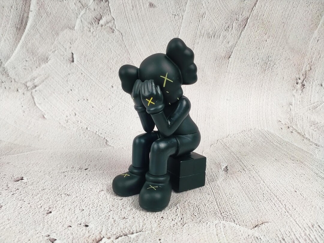 KAWS Sit Statue 3D KAWS Statue-modern Art Decor Desk & Home Accent - Etsy