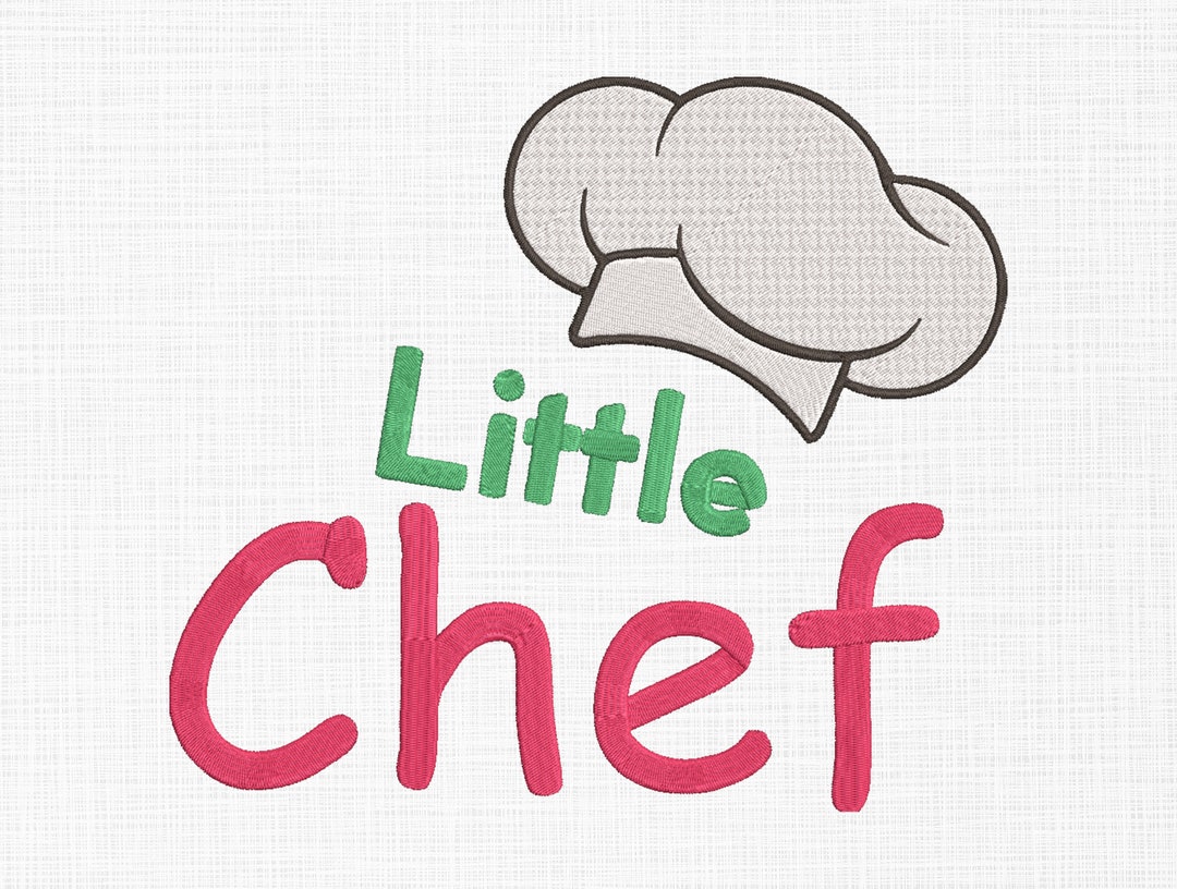 Little Chef Embroidery Design Chef Embroidery Design Chef Cap ...