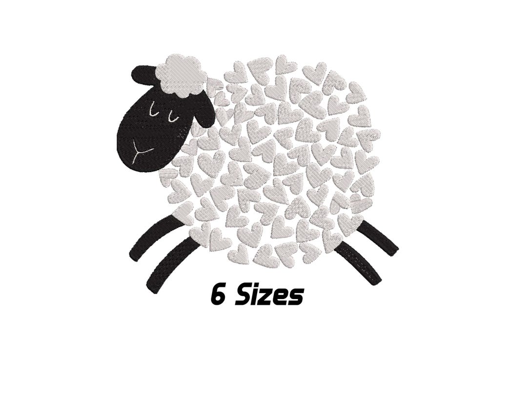 Sheep Embroidery Design, Animal Embroidery Design, Cowgirl Embroidery ...