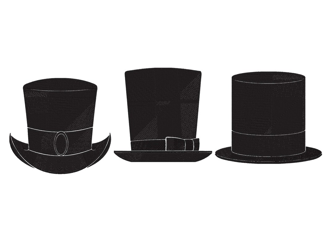 Set of Magicians Hat Embroidery, Magicians Hat Machine Embroidery Files ...