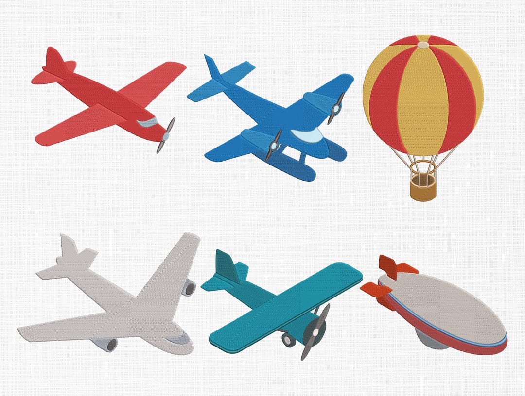 Plane Embroidery Designs, Airplane Machine Embroidery Design, Air ...