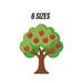 Apple Tree Embroidery Design, Fruit Machine Embroidery, Nature Scene ...