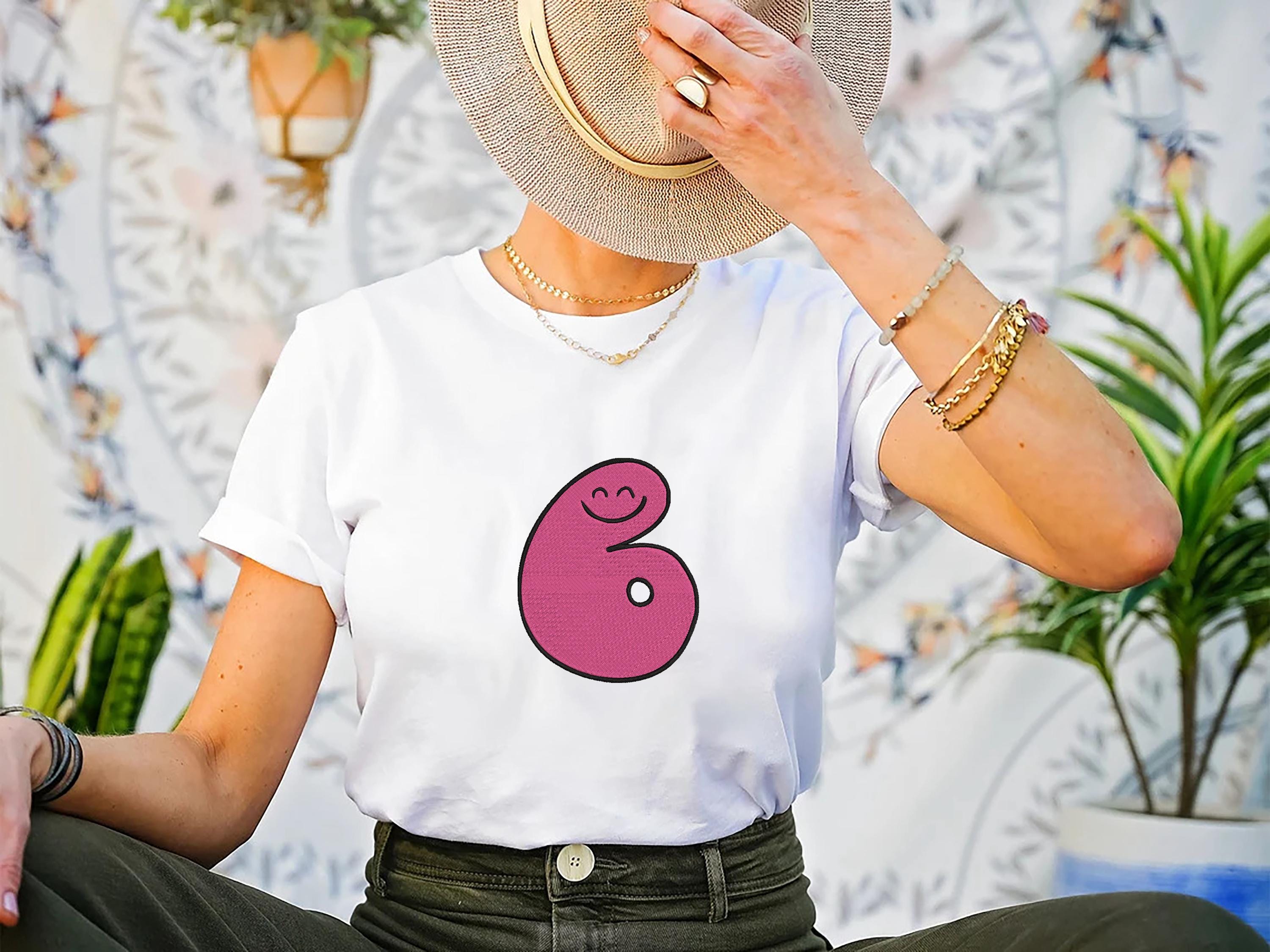 Cute Numbers Embroidery, Smiley Numbers Embroidery Design, Counting ...