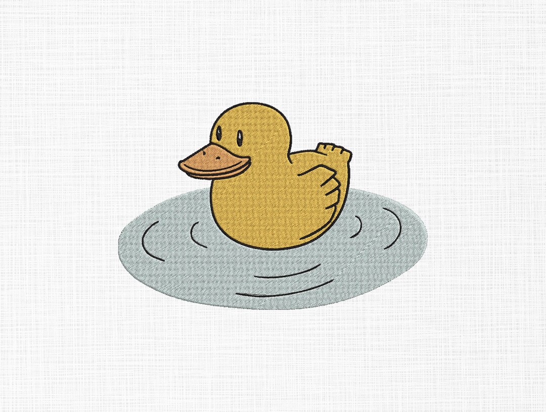 Duck Embroidery Design Baby Duck Embroidery Design Duck on Water ...