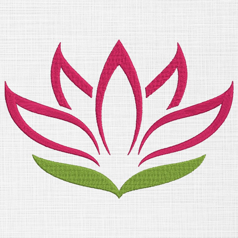 Lotus Flower Embroidery - Etsy