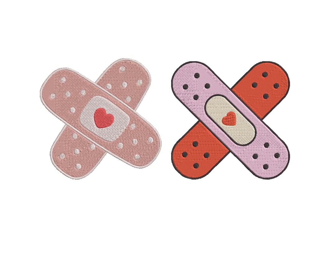 Cross Adhesive Bandage Embroidery Design, Band-aid Designs, Bandage ...