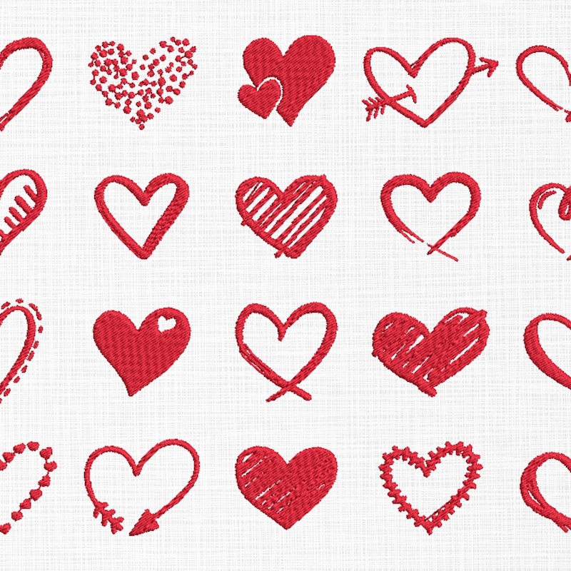 Heart Embroidery - Etsy