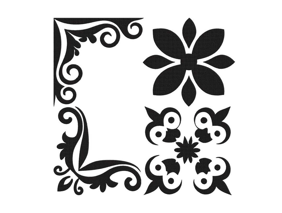 Frame Corner Border Bundle Embroidery Designs - Corner Border Design ...