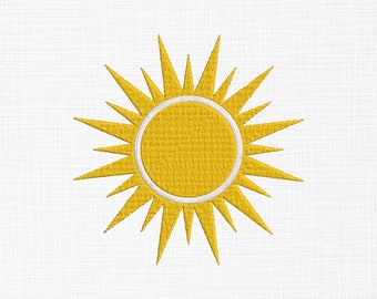 Boho Sun Embroidery Design Swirl Sun Embroidery Design Sun Embroidery ...