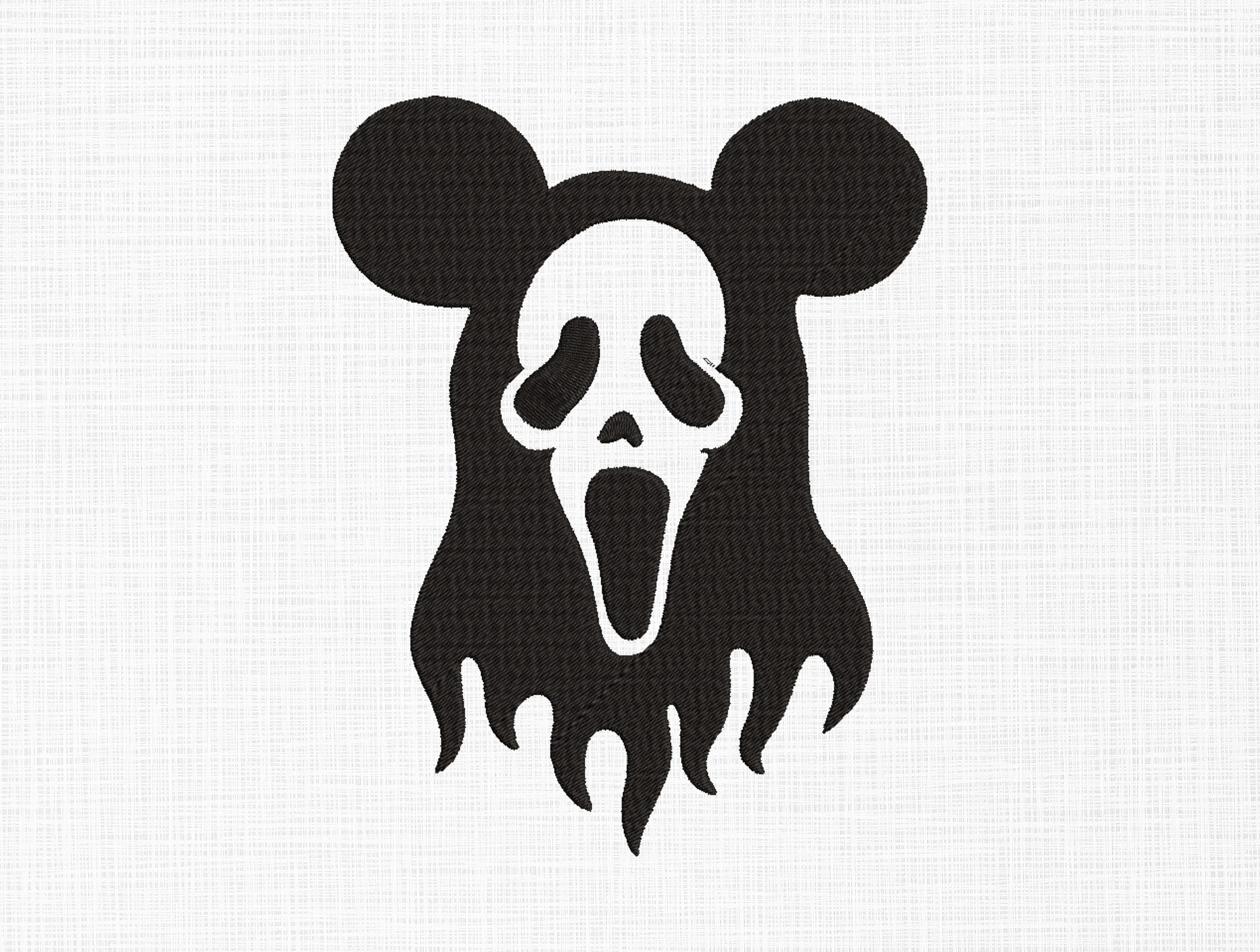 Scary Face Embroidery Design Ghost Scream Embroidery Design Halloween ...