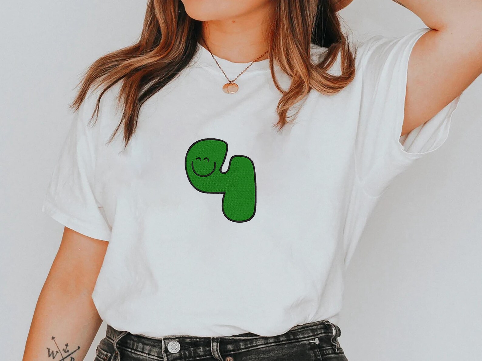 Cute Numbers Embroidery, Smiley Numbers Embroidery Design, Counting ...