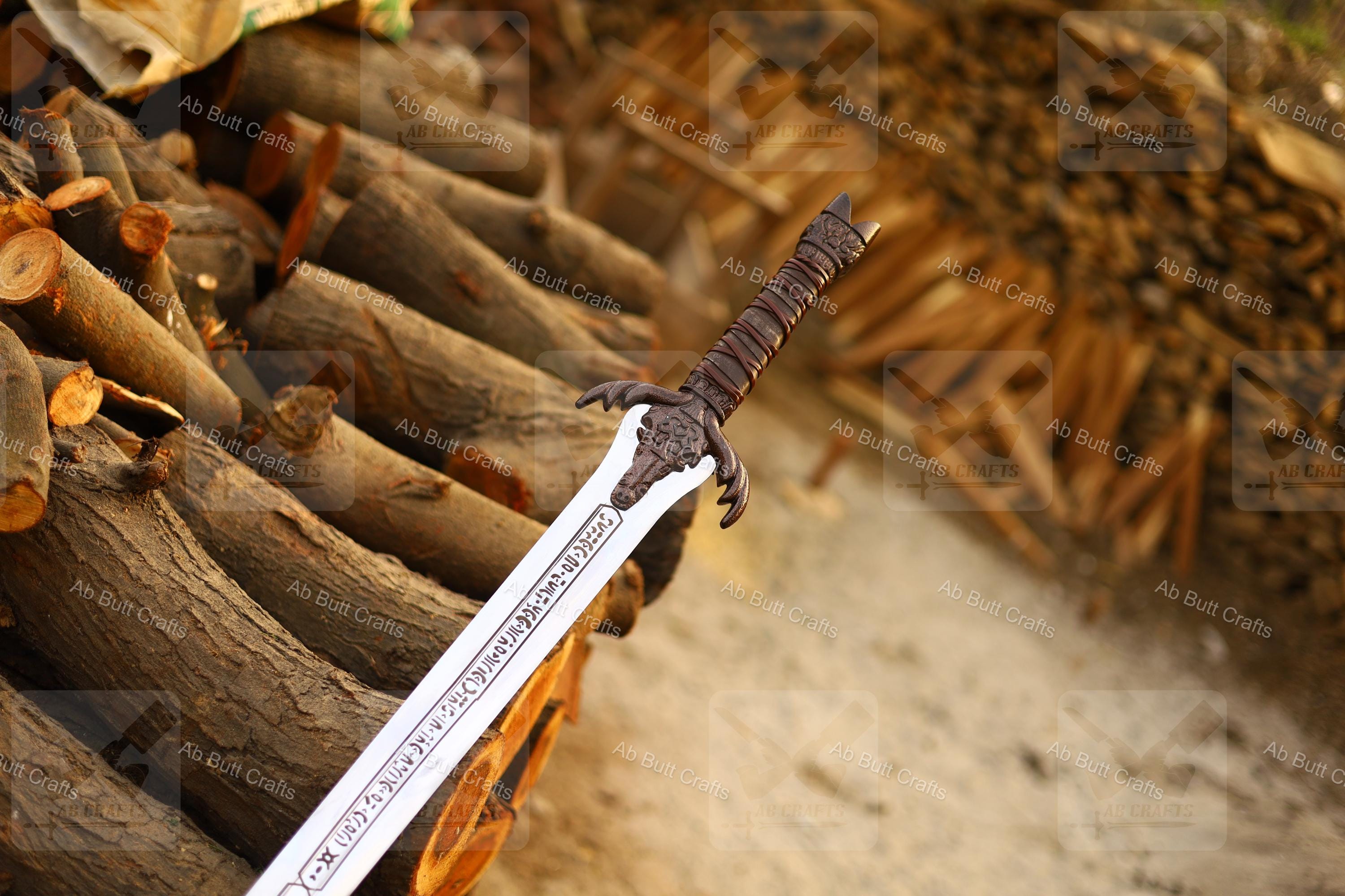 Hand-forged Conan Destroyer Sword: Atlantean Replica for Epic Cosplay ...