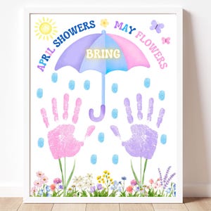 Spring Handprint Art, Springtime Crafts, Kids Spring Crafts, Spring ...