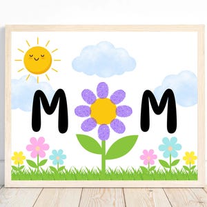 Mother's Day Printable, Mother's Day Handprint Art Mothers Day Gift ...