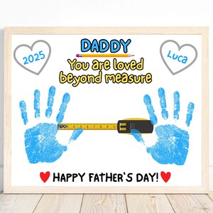 Fathers Day Handprint Craft, Fathers Day Handprint Art, Fathers Day ...