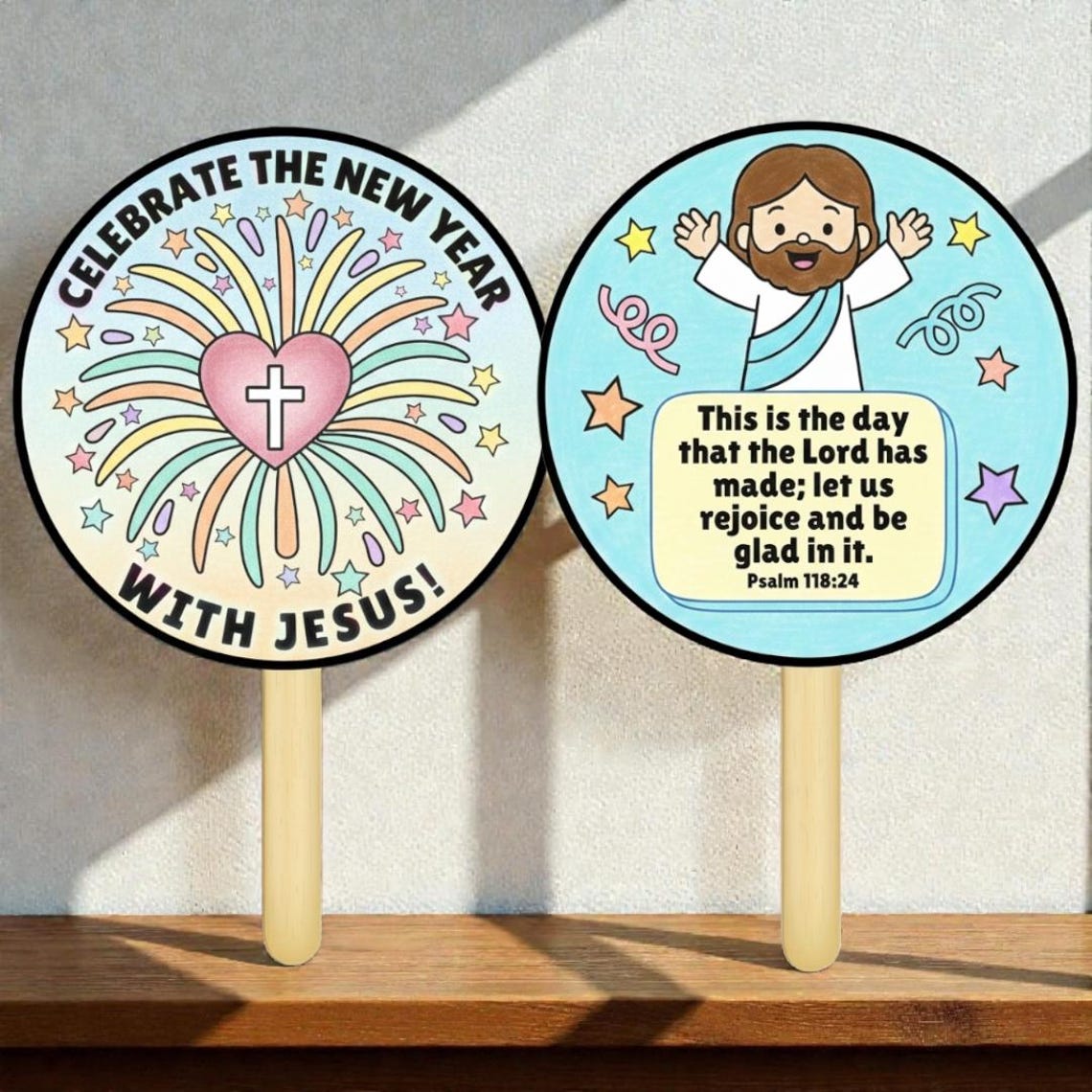 Jesus New Years Craft, Sunday School Lesson New Year's 2026 Activity ...