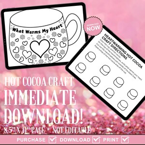 Printable Crafts for Kids, Hot Cocoa Craft, Classroom Crafts ...