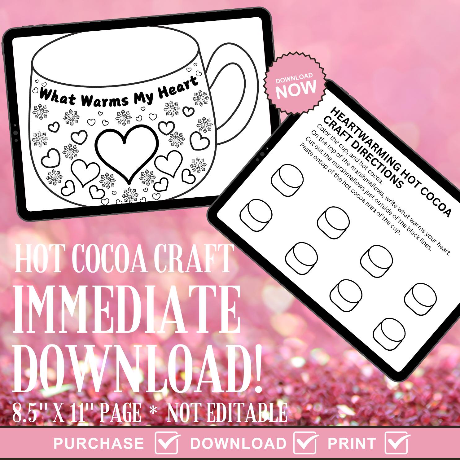Printable Crafts for Kids, Hot Cocoa Craft, Classroom Crafts ...