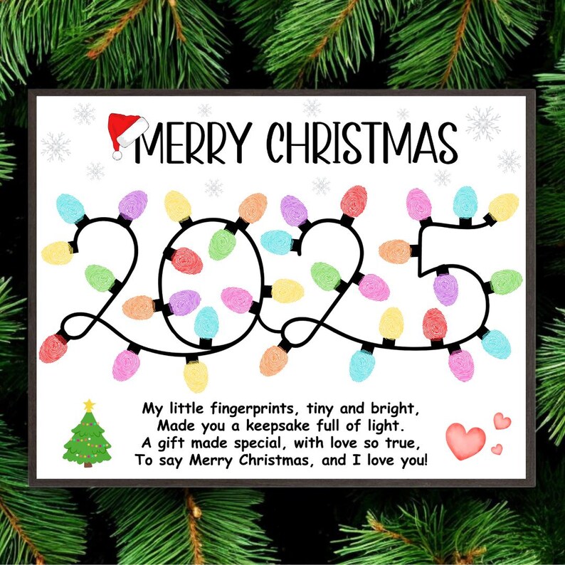 Christmas Handprint Art Poem, Kindergarten Preschool Prek Daycare ...