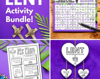 Printable Lent Sunday School Craft Spinner Wheel, Kids Ministry Lent ...