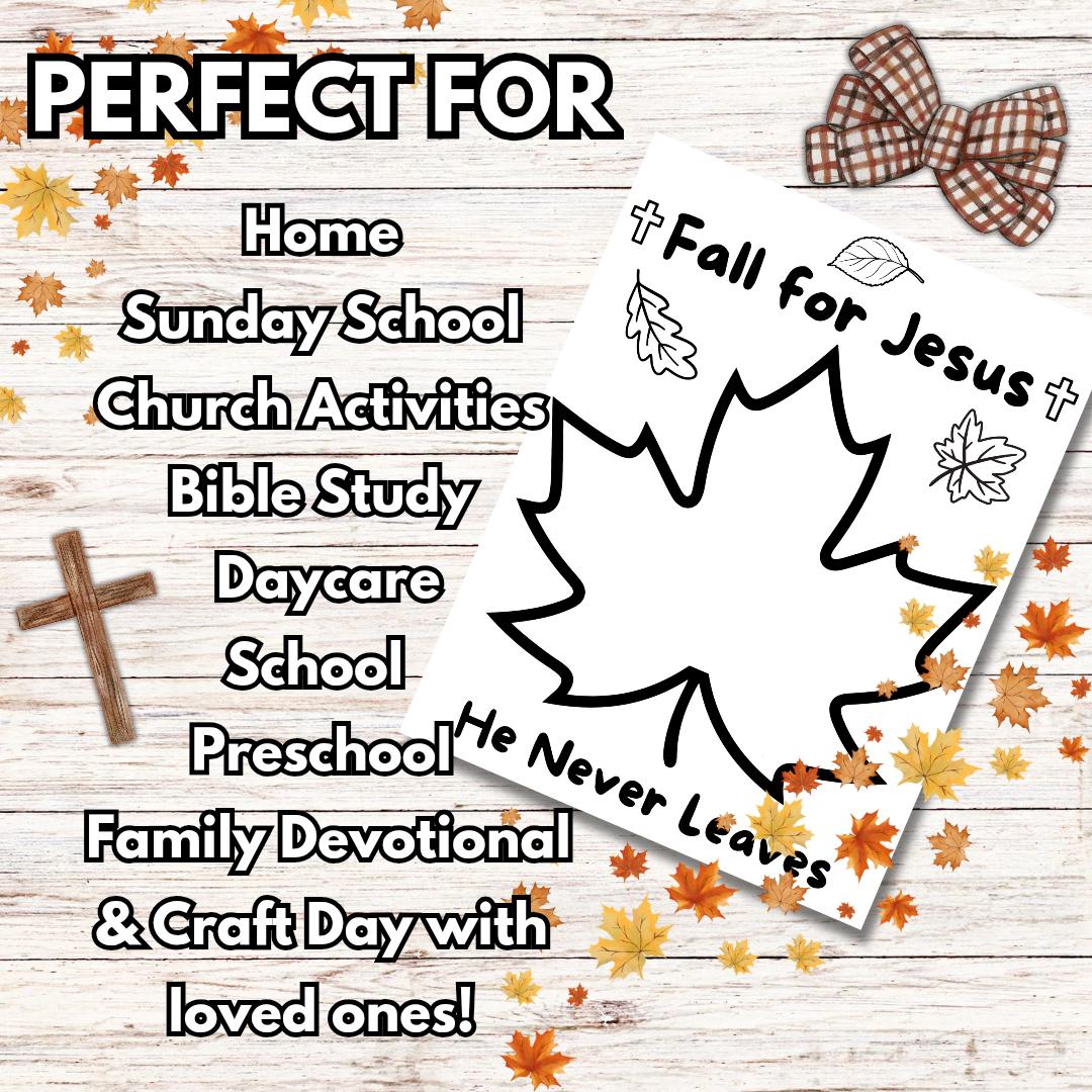 Sunday School Fall Crafts for Kids, Thanksgiving Printables Jesus Never ...