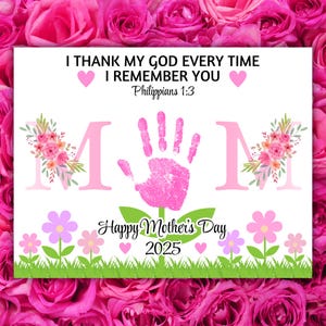 Mother's Day Sunday School Crafts, Bible Craft Handprint, Mothers Day ...