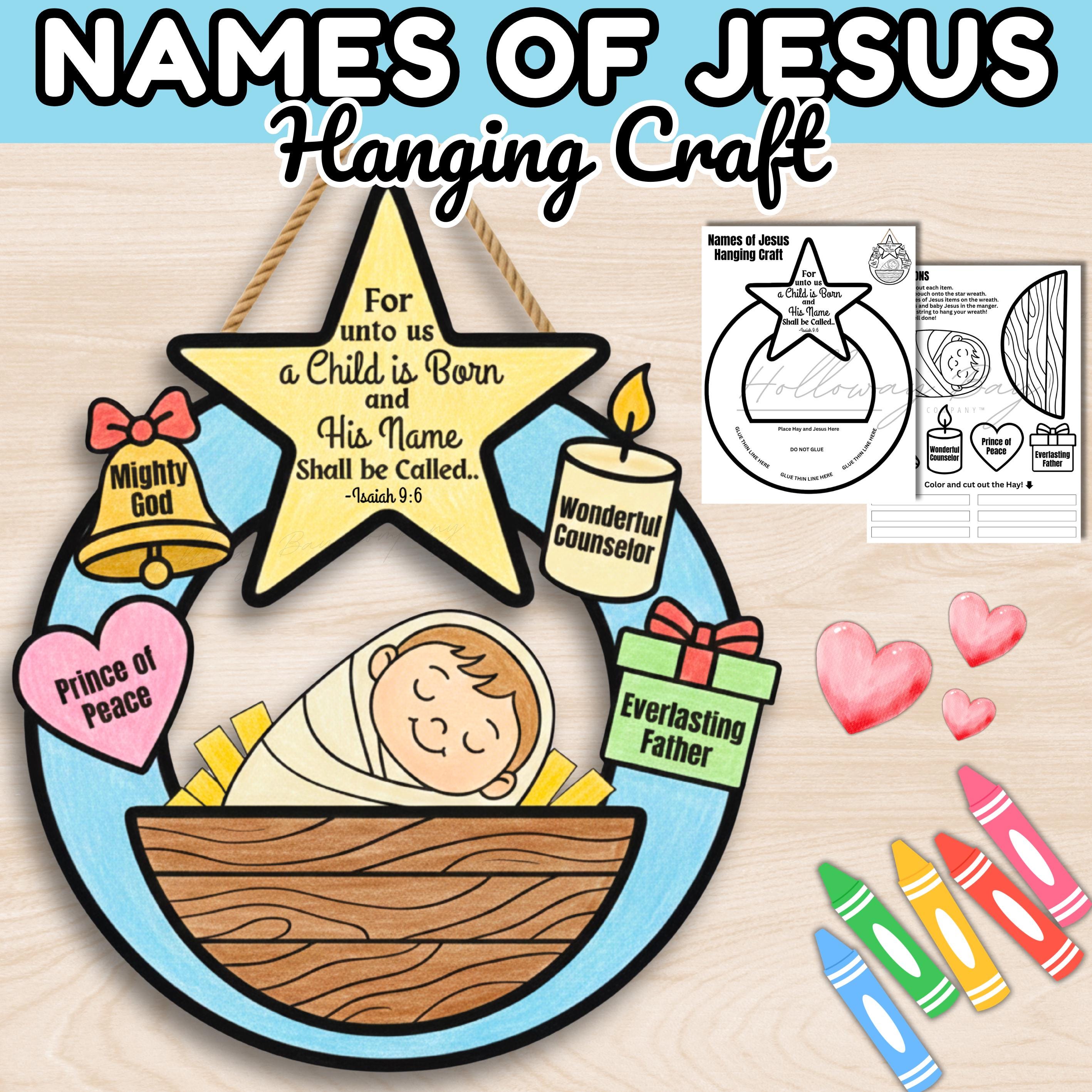 Christmas Bible Craft, Jesus Sunday School Lesson, Advent Activity ...