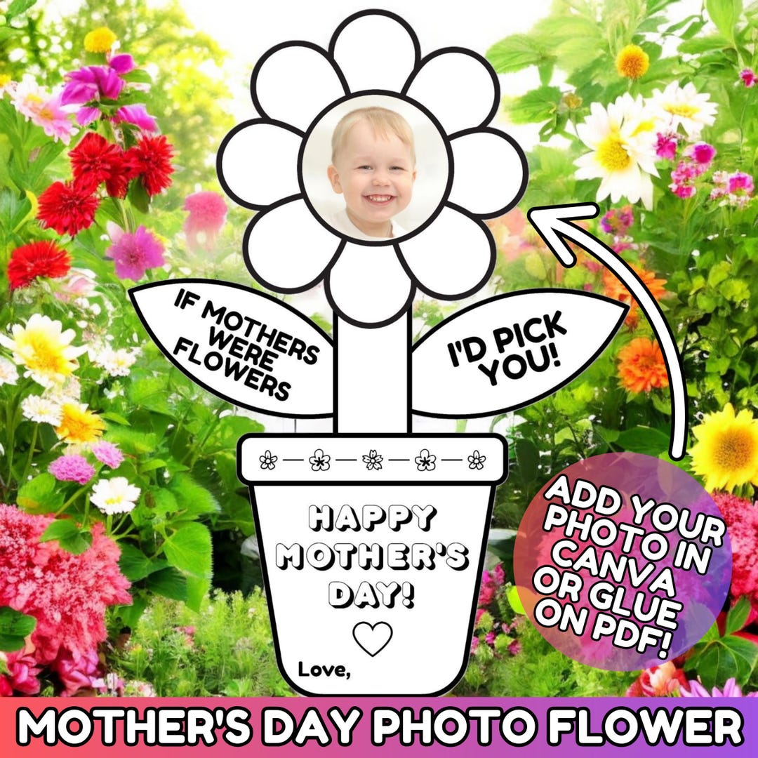Mothers Day Crafts, Mothers Day Flower Craft to Print, Mothers Day ...