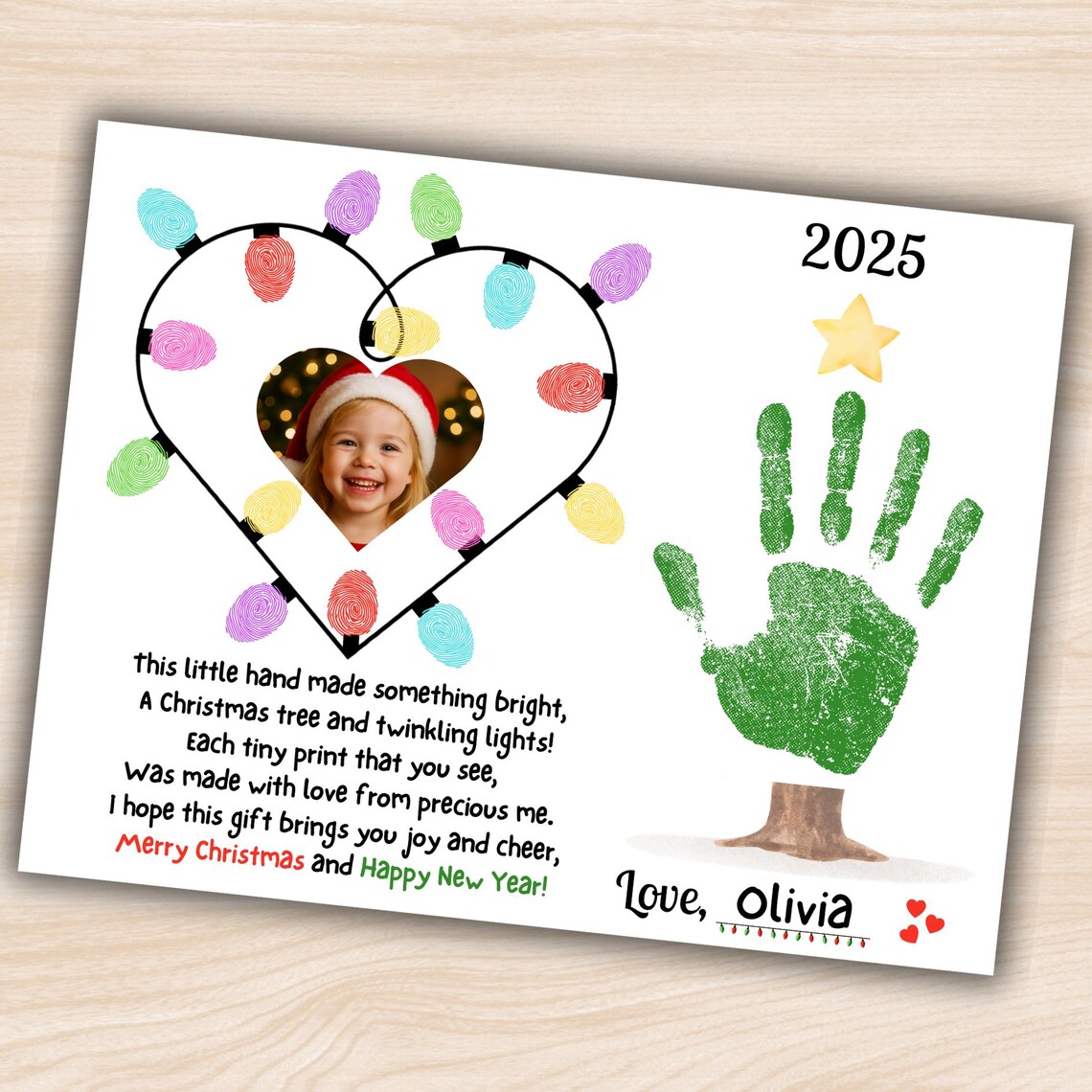 Christmas Handprint Art Poem, Christmas Handprint Crafts for Kids ...