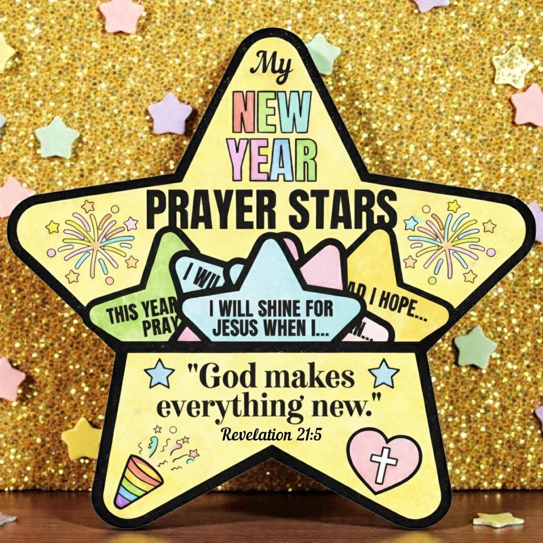 New Years Bible Craft Sunday School Lesson New Years 2026 Activity ...