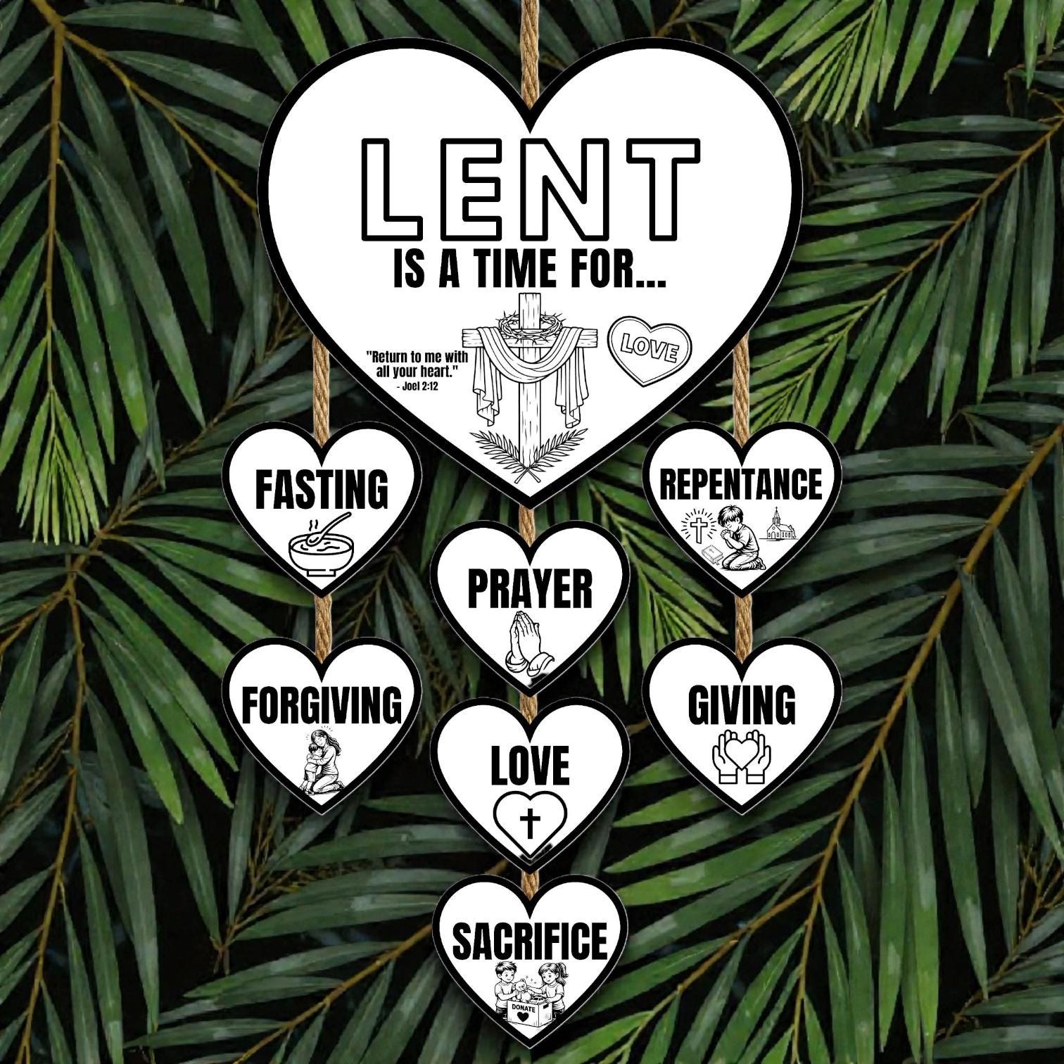 Lent Crafts, Kids Lent Activity, Lent Craft Printable, Ash Wednesday ...