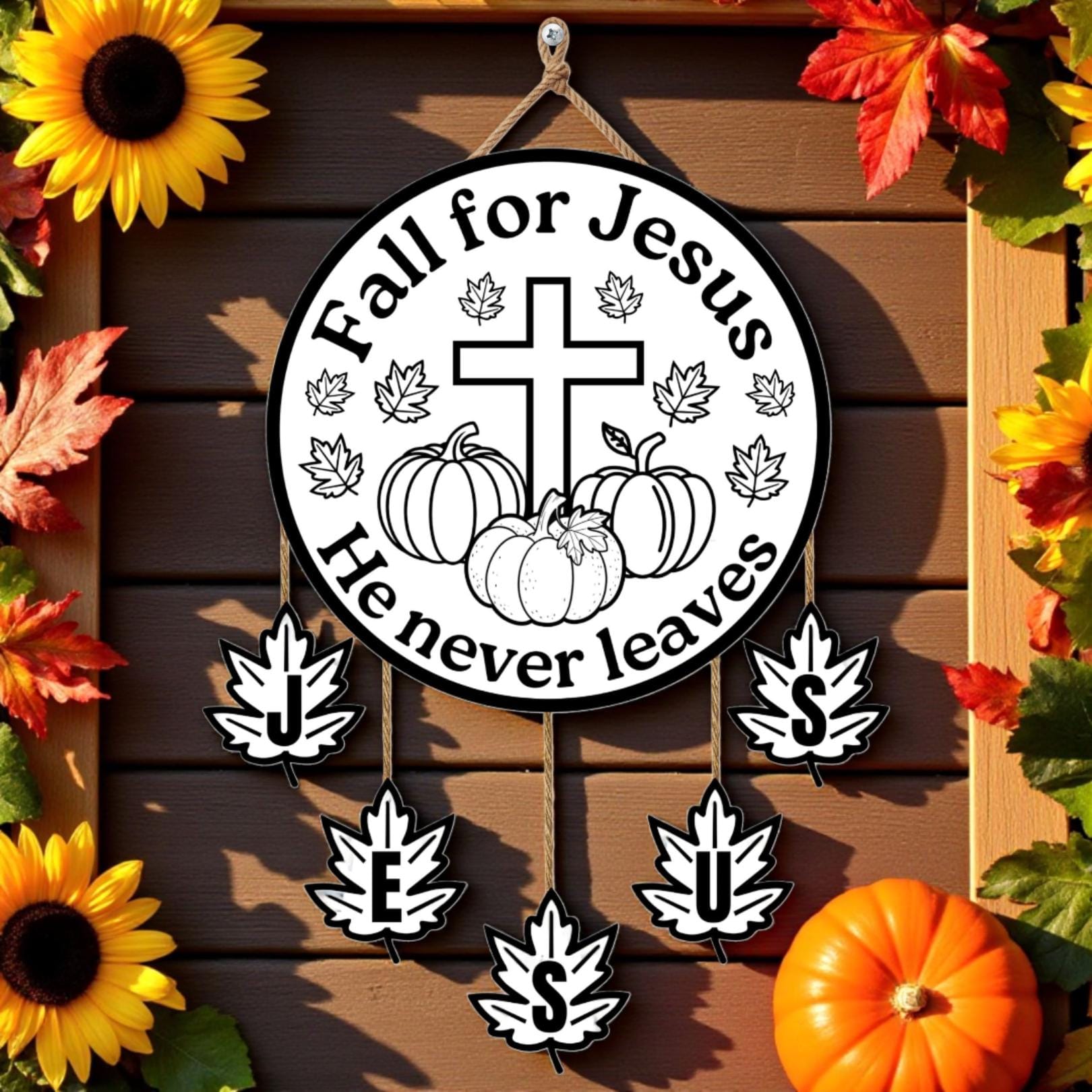 Fall for Jesus Mobile Hanging Craft, Fall Crafts Kids Sunday School ...