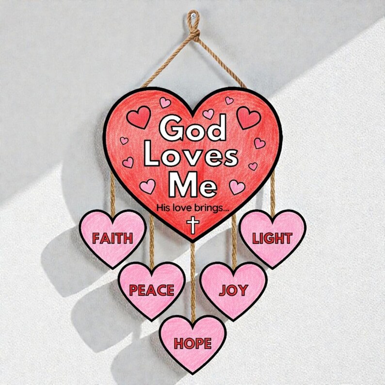 Valentines Day Crafts Sunday School Lesson Valentines Activity ...