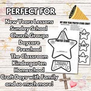 New Years Bible Craft Sunday School Lesson New Years 2026 Activity ...