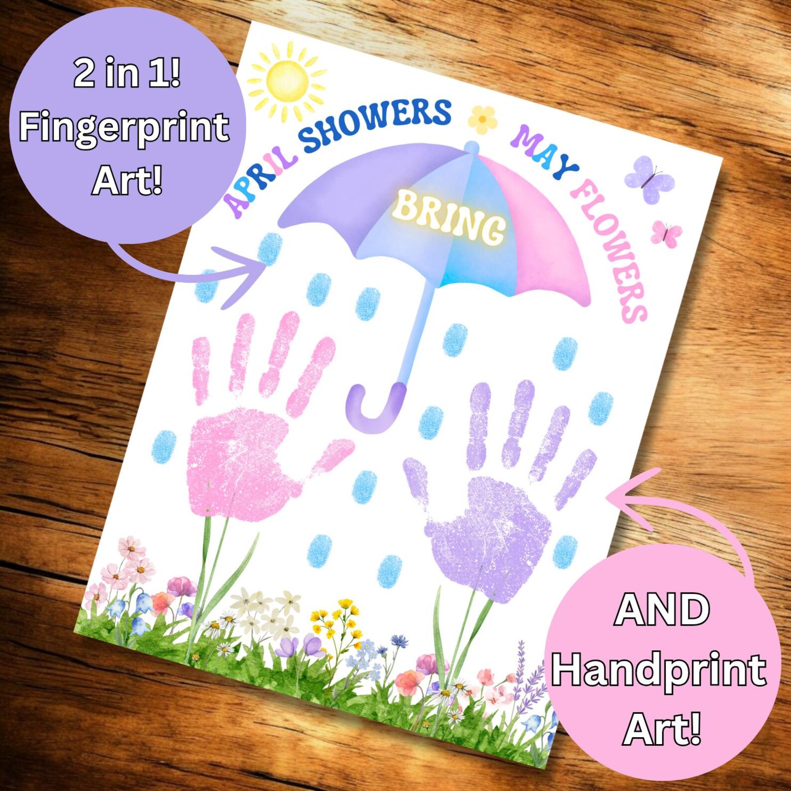 Spring Handprint Art, Springtime Crafts, Kids Spring Crafts, Spring ...