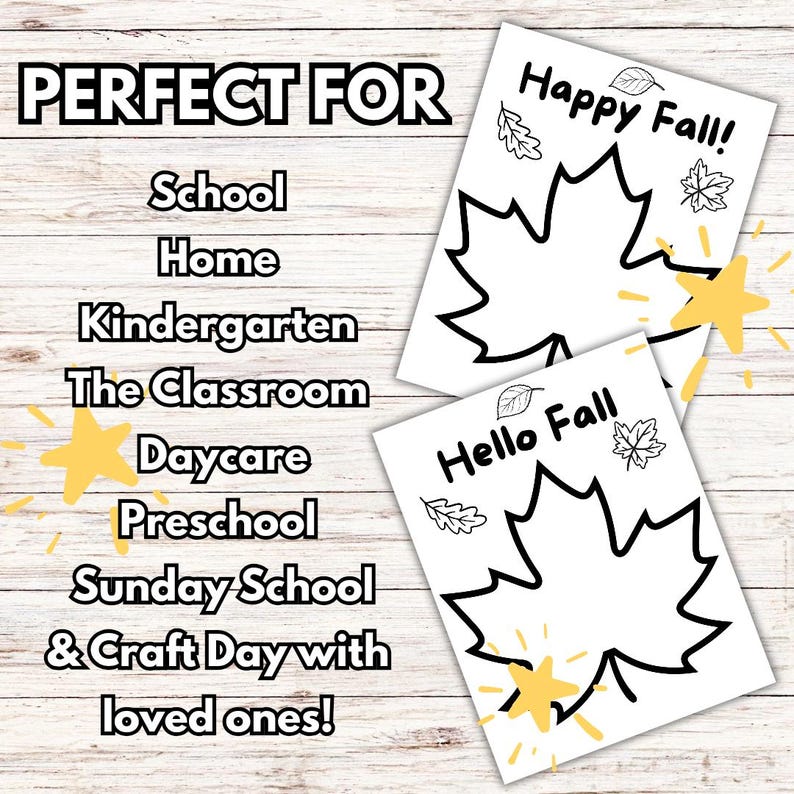 Easy Fall Crafts for Kids, Happy Fall Hello Fall Activity, Daycare ...