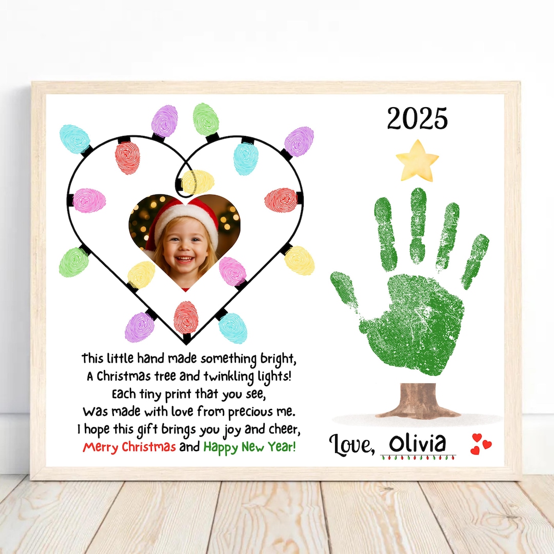Christmas Handprint Art Poem, Christmas Handprint Crafts for Kids ...