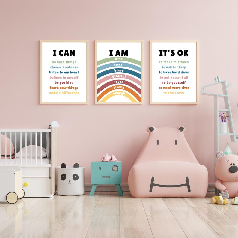 Affirmations for Kids Poster, Kids Affirmations, Positive Affirmations ...