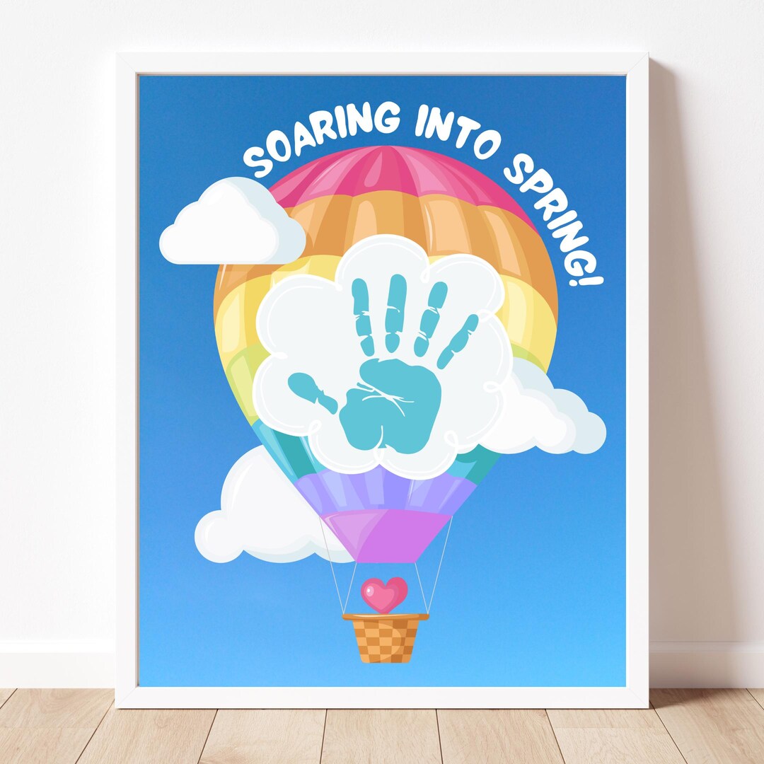 Spring Handprint Craft, Spring Crafts for Kids, Spring Craft Activity ...