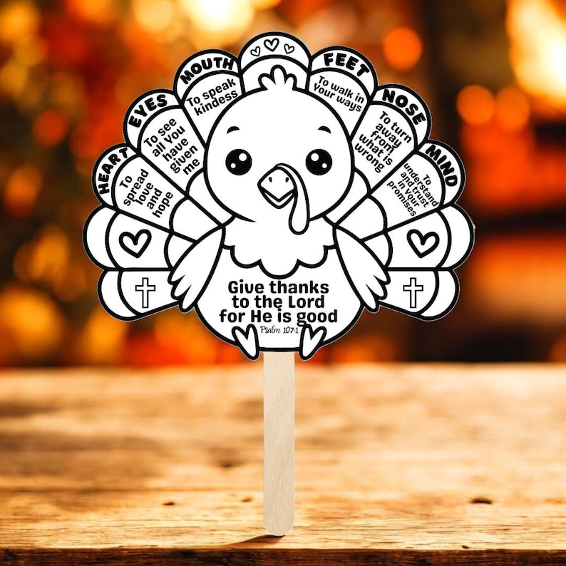 Turkey Prayer Fan Fall Crafts for Kids, Sunday School Lesson ...